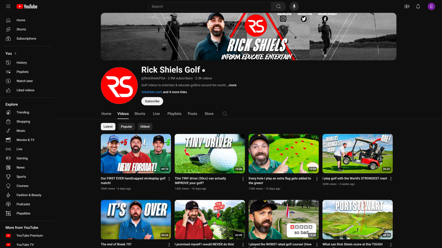 The 15 Best Golf YouTube Channels in 2024 - The Golfers' Yard